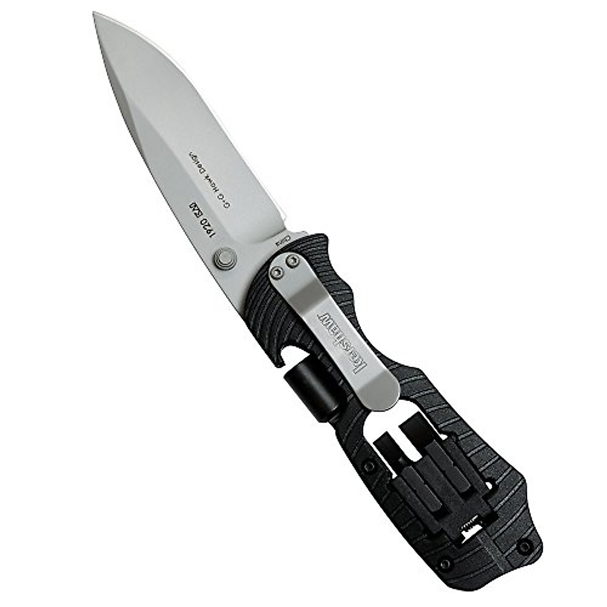 Kershaw Select Fire Multi-Function Pocket Knife, 4-piece Bit Set and Driver, 3.4" 8Cr13MoV Steel Blade, Manual Washer Folding EDC,Black