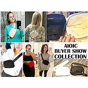 Sherpa Belt Bags Fleece Fanny Packs Fuzzy Crossbody Bag Adjustable Strap