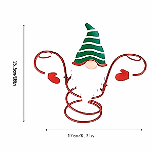 Christmas Holiday Wine Bottle Glass Holders, Snowman Santa Claus Gnome Organizer Rack, Christmas Home Decor Kitchen Storage Bar, Wine Cellar, Cabinet, Pantry,Rack Bar (Set of 3)