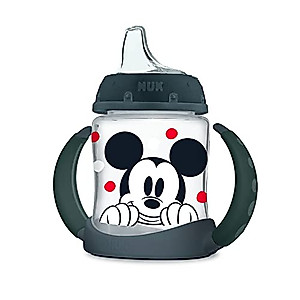 NUK Disney Learner Spill Proof Sippy Cup, Mickey Mouse, 5 Oz 1Pack – BPA Free, Spill Proof Sippy Cup