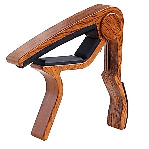 Ukulele Capo,Ukulele Clamp,Ukulele Clip,Rosewood Color,for Soprano,Concert,Tenor,baritone-Ukulele Professional Capo(Rosewood Color)