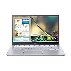 Acer Swift X SFX14-42G-R607 Creator Laptop | 14" Full HD 100% sRGB | AMD Ryzen 7 5825U | NVIDIA RTX 3050 Ti Laptop GPU | 16GB LPDDR4X | 512GB SSD | Wi-Fi 6 | Backlit KB | Windows 11