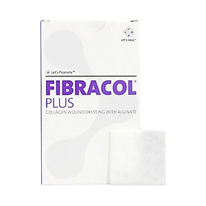FIBRACOL PLUS Collagen Wound Dressing with Alginate - 4" x 4 3/8", Box Of 12 by SYSTAGENIX WOUND MNGMNT
