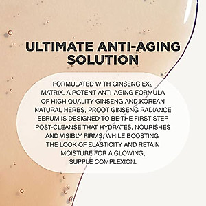 Ginseng Radiance Serum | 52.5% Ginseng Extract Skin Rejuvenating Face Serum | Formulated with Ginseng Extract, Hyaluronic Acid, WGF Complex-3 | Korean Skin Care, Vegan, Cruelty-free | 1.01 oz