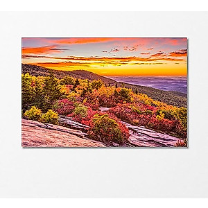 Grandpa Mountain in Autumn USA Canvas Print 1 Panel / 36x24 inches