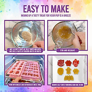 SodaPup Dogtastic Jelly Shots – Cranberry Flavored, Fruity Gelatin Mix Superfood Dog Treat Made in USA, Packed with Collagen and Health Benefits for Digestion, Gut, Joints, Skin, Fur, & Coat – 4.7oz