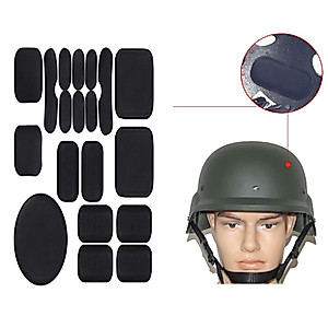 Airsoft Helmet Pads, 19pcs/Replacement Bike Motorcycle Padding Kit Tactical Helmet EVA Foam Insert Bicycle Accessories Soft and Durable, Helmet Foam Pads for MICH CS FMA ACH USMC PASGT