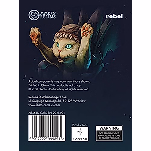 Nemesis: Lockdown: Spacecats - Board Game Expansion by Awaken Realms - Sci-Fi Horror Game - Strategy Game - Cooperative Adventure Game - Adults & Teens Ages 14+ - 1-5 Players - Playtime 1-2 Hours