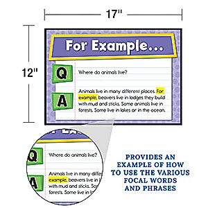 Carson Dellosa Evidence-Based Reading and Writing Bulletin Board Set (110290), 17" x 24", 17" x 12", Multicolor
