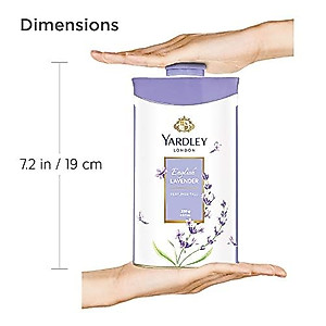 Yardley London English Lavender Perfumed Deodorizing Talc Talcum Powder 100gm, 3.5 Ounce
