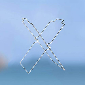 Cabilock Metal Stand Dish Cloth Holder Stainless Steel Garbage Bag Shelf Countertop Folding Trash Bag Bracket Dishcloth Towel Holder Organizer Rack Folding Bracket Metal Brackets