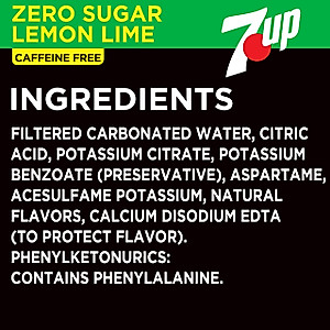 Zero Sugar 7-Up Soda, 12 Oz., Pack of 12