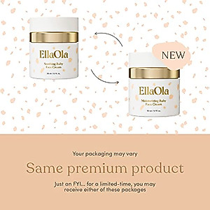 ELLAOLA 96 Hour Moisturizing Baby Face Cream for Dry, Eczema Prone & Sensitive Skin Organic Face Lotion Deeply Hydrates I Fragrance Free | Clean & Plant-Based Ingredients I 1.7 fl. oz.