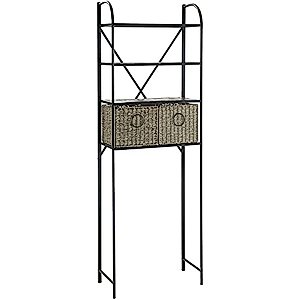 4D Concepts Windsor Space Saver with Baskets, Slate and Weave