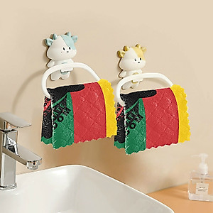 Bolaz Dish Cloths Dish Towels Kitchen Towels 6 Pack Sets Absorbent 19th June Juneteenth African Women Soft Decorative Reusable Nonstick Oil Washable