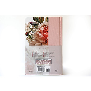 Biblia Reina Valera 1960 letra grande. Tapa Dura, Tela rosada con flores, tamaño manual / Bible RVR 1960. Handy Size, Large Print, Hardcover, Pink