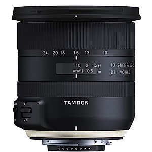 Tamron 10-24mm F/3.5-4.5 Di-II VC HLD Wide Angle Zoom Lens for Nikon APS-C Digital SLR Cameras Black