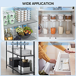 BALEINE Shelf Liner Drawer Liner, 12 in x 20 Ft BPA Free Cabinet Liner Non-Toxic Non-Slip Washable Oil Resistant Kitchen Liners (12''x20', 2 Roll)