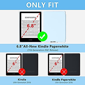 Kindle Paperwhite Case for 6.8" (11th Generation 2021 Release),All-New PU Leather Smart Cover for Kindle Paperwhite & Kindle Paperwhite Signature Edition with with Auto Sleep/Wake (11th 2021)