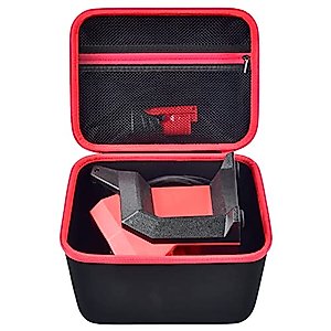 Case Compatible with Milwaukee Electric Tools 2475-20 M12 Compact Inflator, Air Compressor Storage Holder for M12 SUB Cordless Inflator, Mesh Pocket for Milwaukee M12 Battery and Accessories-Box Only