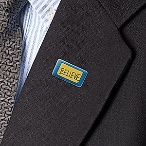 Ted Lasso Believe Metal Rectangle Lapel Hat Pin Tie Tack Pinback