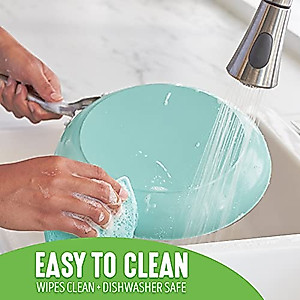 GreenLife Artisan Healthy Ceramic Nonstick, 8" and 10" Frying Pan Skillet Set, Stainless Steel Handle, PFAS-Free, Dishwasher Safe, Oven Safe, Turquoise