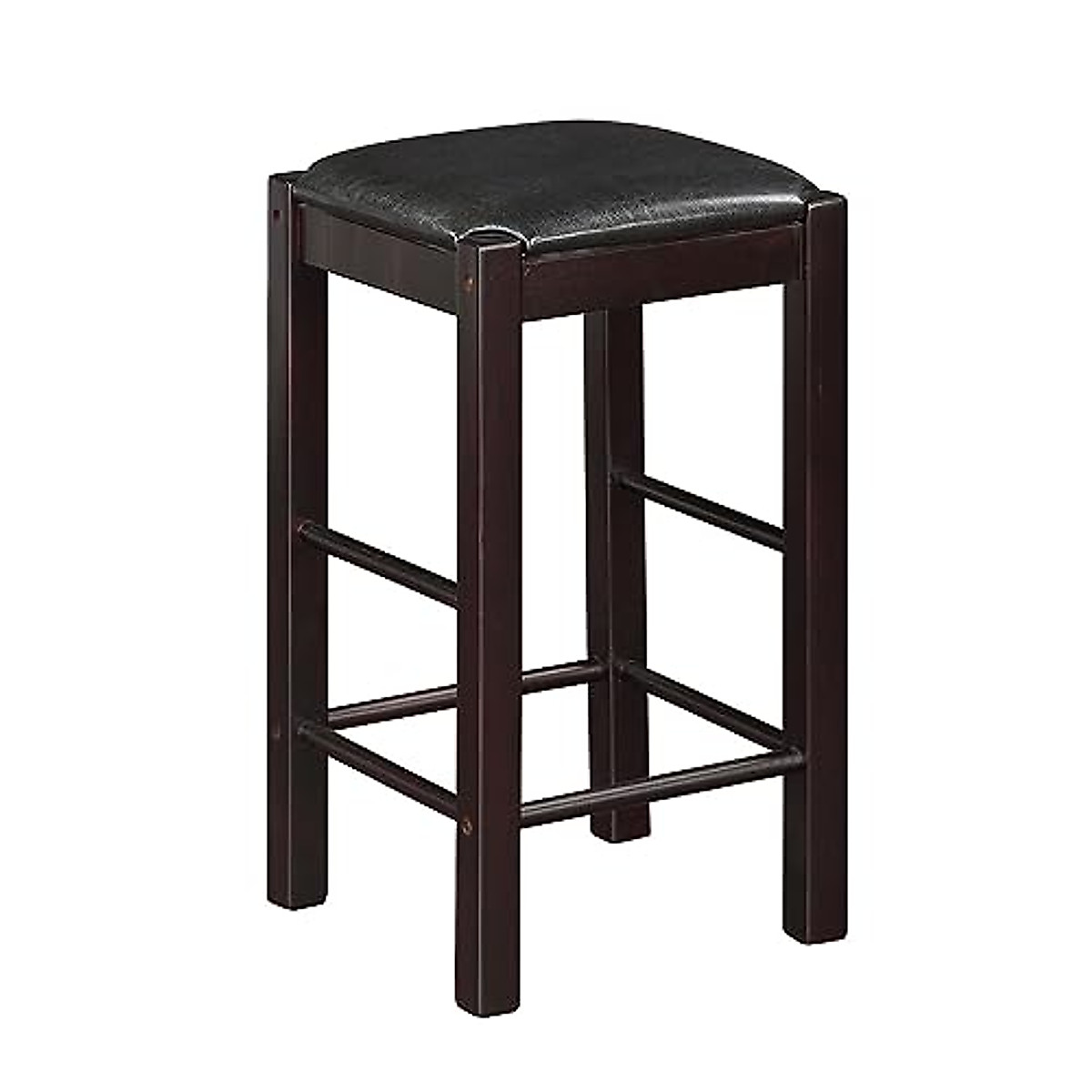 Uolfin Counter Height Dining Set for 2, Bar Table and Stools, Rubber Wood, 42" L × 22" D × 36" H