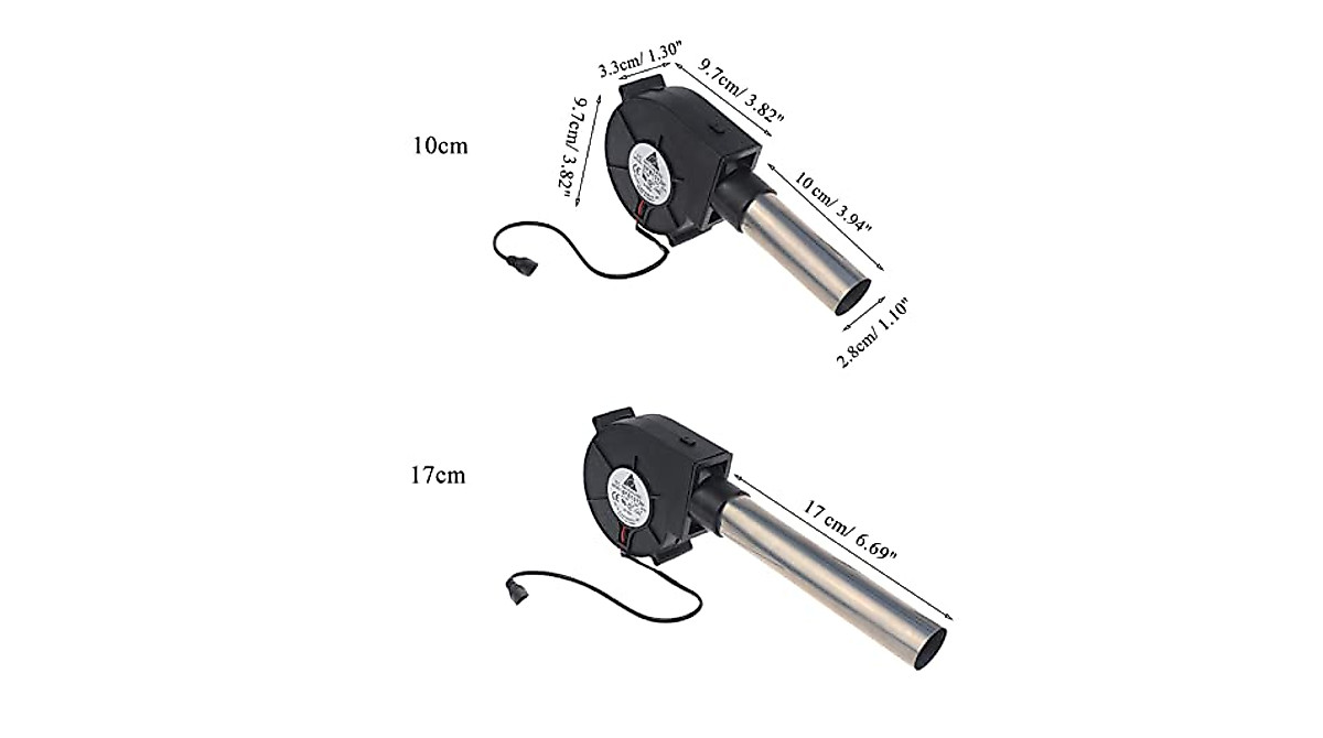 Portable BBQ Fan 12V Electric Blower for Camping & Grilling