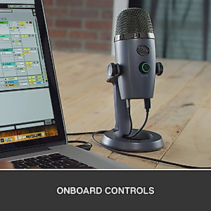 Logitech for Creators Blue Yeti Nano USB Microphone for Gaming, Streaming, Podcasting,Twitch, YouTube, Discord, Recording for PC and Mac, Plug & Play - Shadow Grey