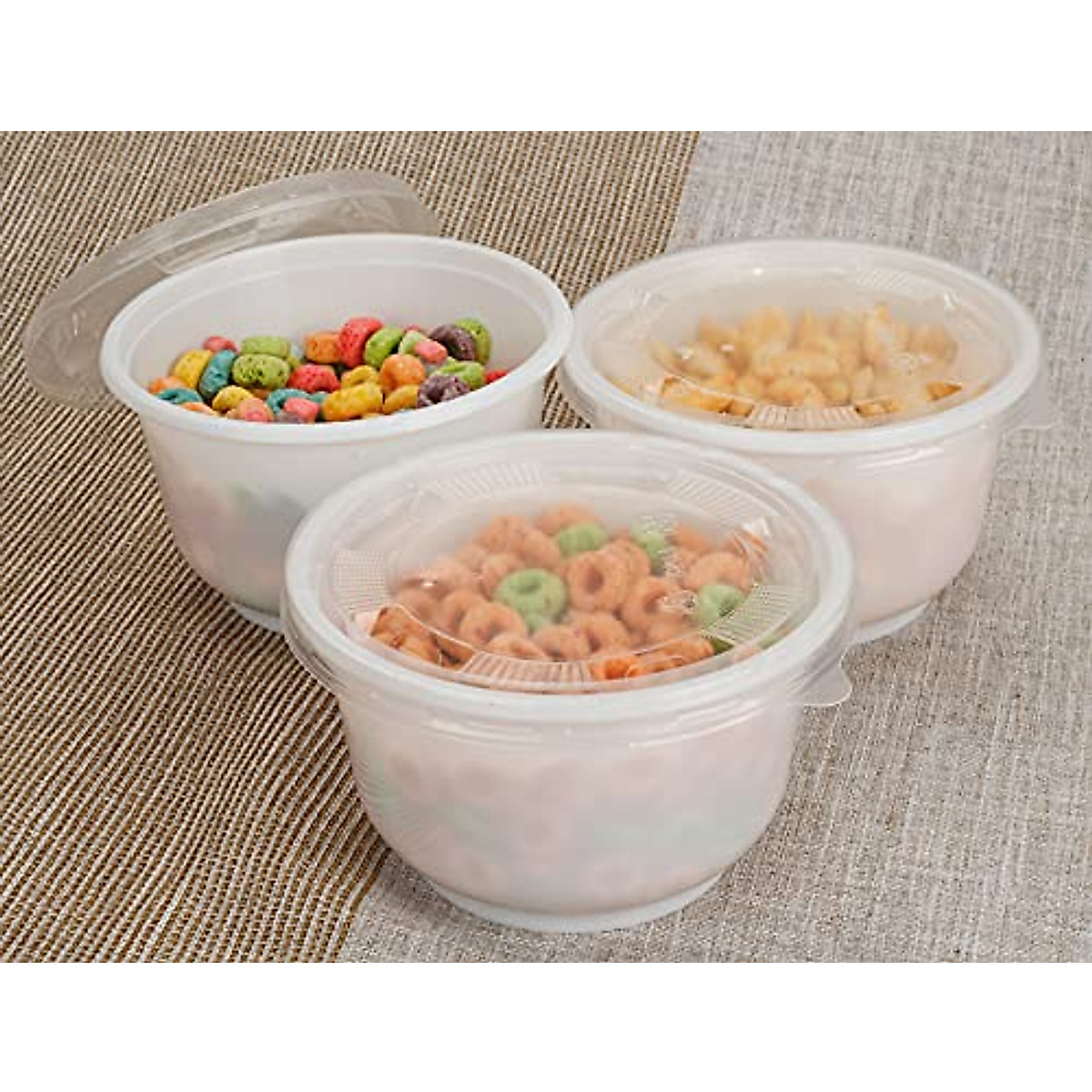 GOLDEN APPLE Meal prep containers 17oz-15sets [500ml] - Reusable Plastic Containers with Lids -BPA Free- Disposable Meal Prep Bowls - Microwavable, Freezer and Dishwasher Safe - Lunch Containers…