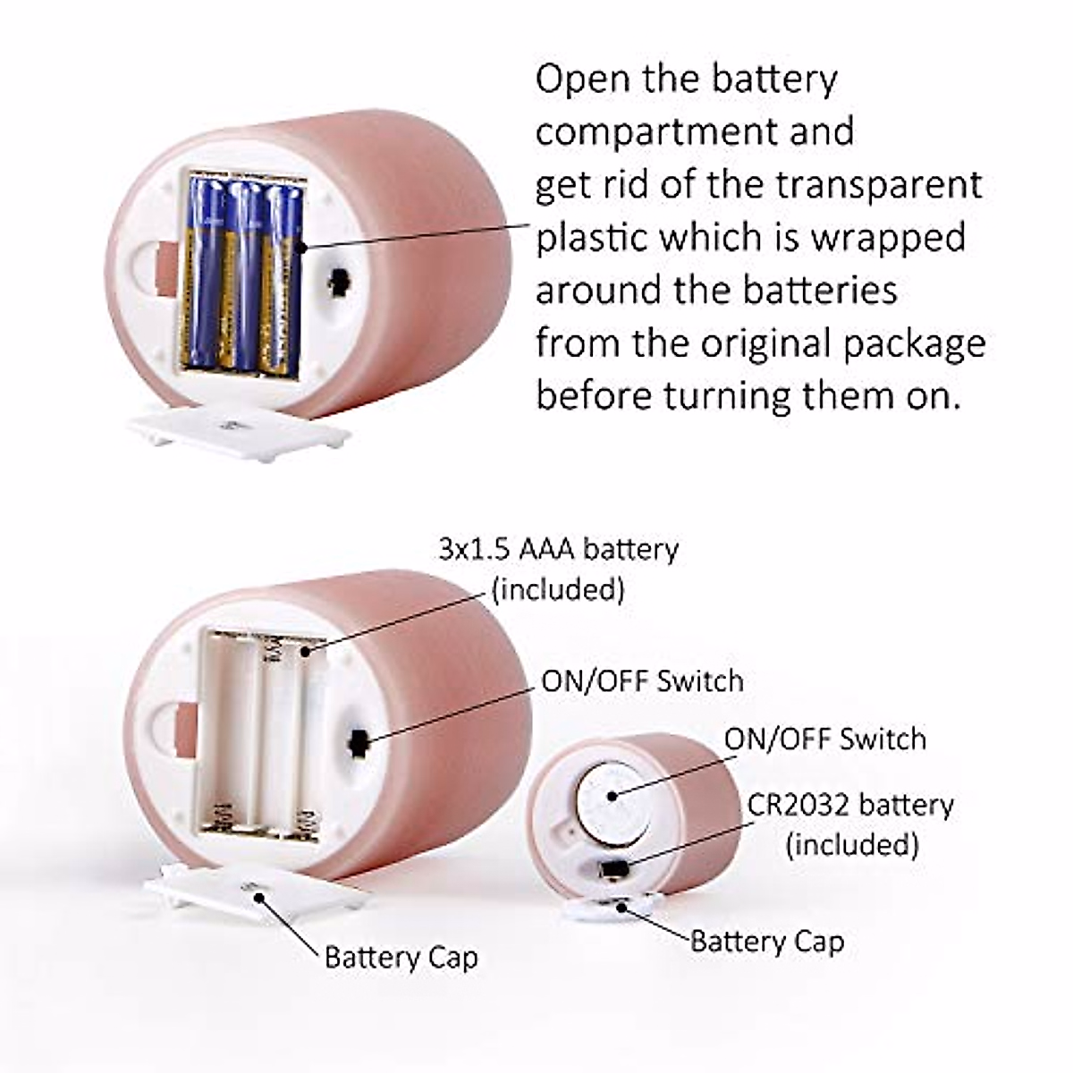 Furora LIGHTING Pink Real Wax Flameless Candles with Remote and Timer, 4 Pillars and 4 Votives Pack of 8, LED Flickering Candles for Home Décor, Battery Included