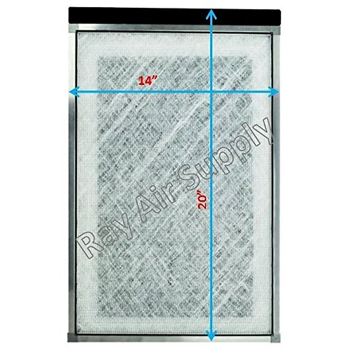 RAYAIR SUPPLY 14x20 MicroPower Guard Air Cleaner Replacement Filter Pads (3 Pack) White