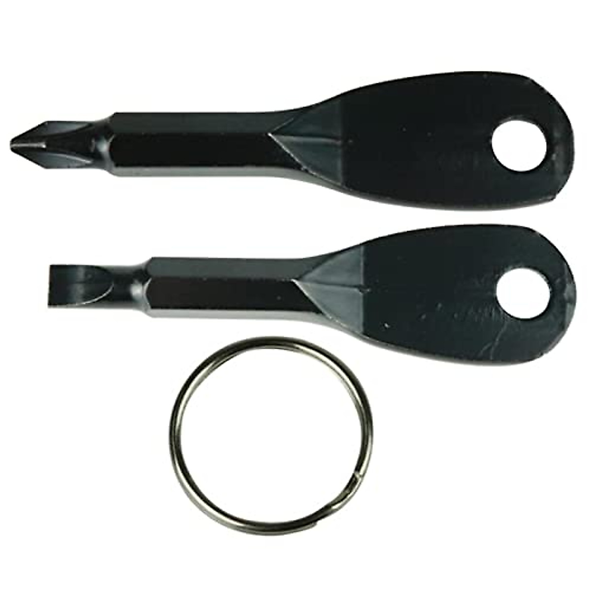 Ainichi Keychain Screwdriver,Flathead Screwdriver and Phillips Screwdriver Keychain Screwdriver - Practical Multi Tool Mens Stocking Stuffers for Daily Repairs and Outdoor Activities