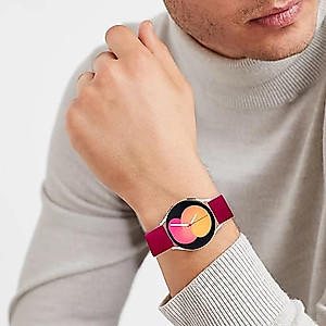 KQZunguo 8 Pack Silicone Band Compatible with Samsung Galaxy Watch 6&5&4 40mm 44mm/Watch 5 Pro 45mm/Watch 6 Classic 43mm 47mm/Watch 4 Classic 42mm 46mm, 20mm Soft Sport Strap for Women Men