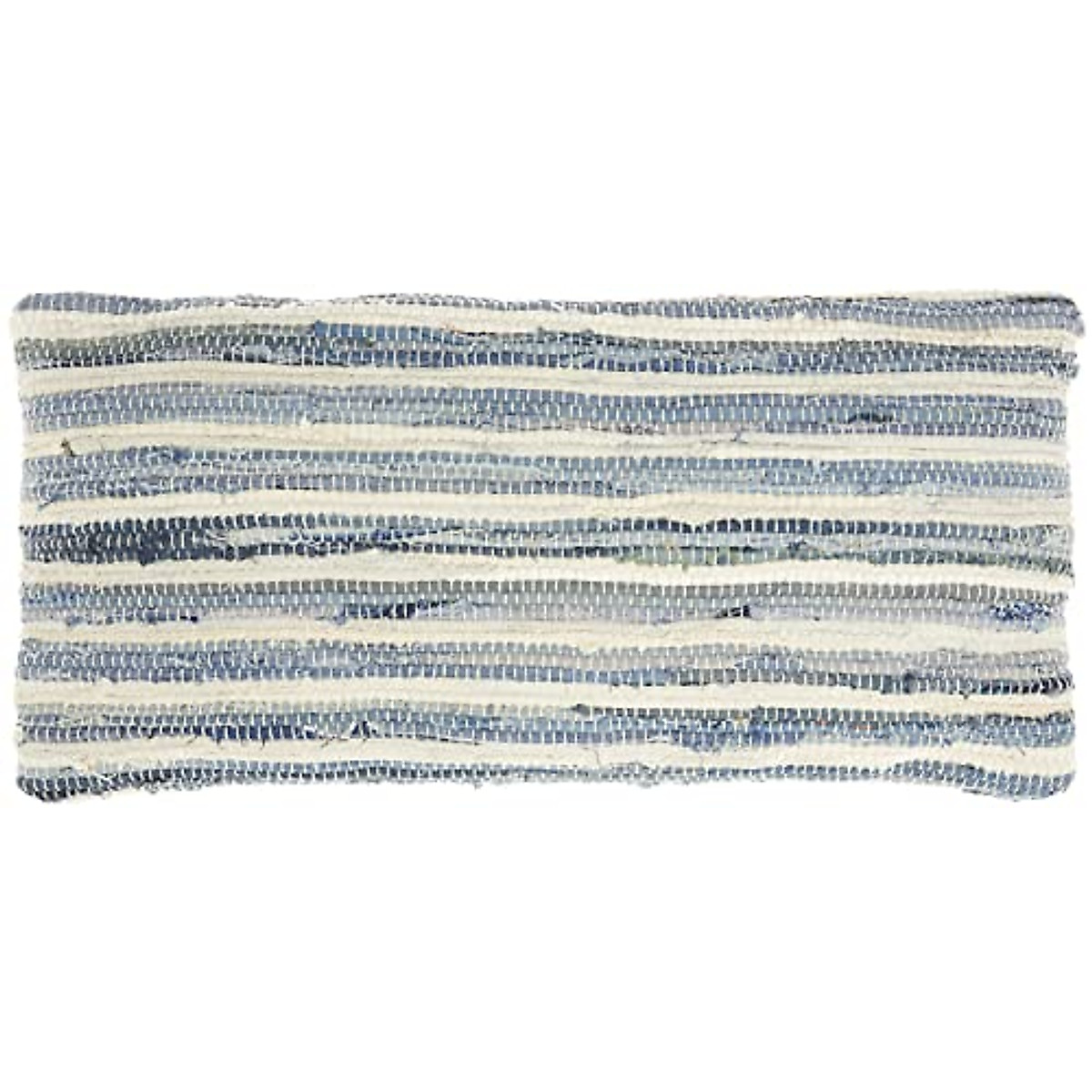 Mina Victory Life Styles Woven Denim Denim 14" x 30" Throw Pillow