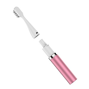 HANMEI Electric Toothbrush Battery Operated Portable Oral Care Light Weight Design Travel Toothbrush with Waterproof Soft Nylon Bristles (Pink)
