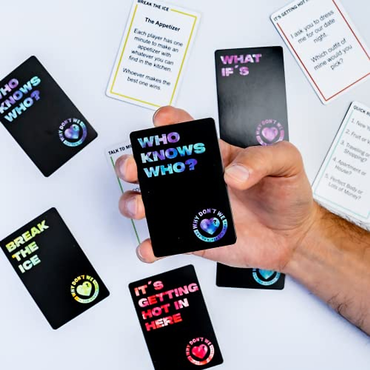 Why Don't We Conversation Starters for Couples - Get to Know Each Other Better. Fun Conversation Game for Couples, Couples Card Games, Games for Date Night