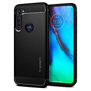 Spigen Rugged Armor Designed for Moto G Stylus Case (2020) / Designed for Moto G Pro Case (2020) - Matte Black