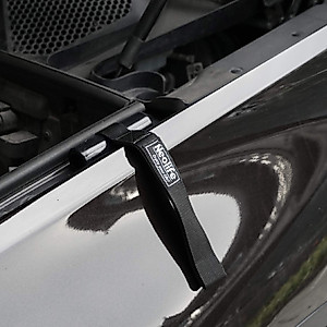 WONITAGO Kayak Tie Down Anchor Straps and Quick Hood Loops for Car Hoods and Trunks, Suitable Canoe Paddleboard Black