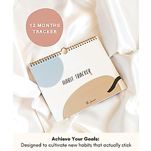 Lamare Habit Tracker Calendar - Inspirational Habit Journal with Spiral Binding - Daily Habit Tracker Journal and Goal Board - Motivational Goal Journal - Great Productivity Tool And Workout Calendar