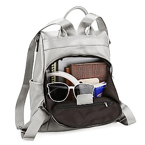 YALUXE Backpack Purse for Women Anti-Theft Leopard Genuine Leather School Travel Daypack