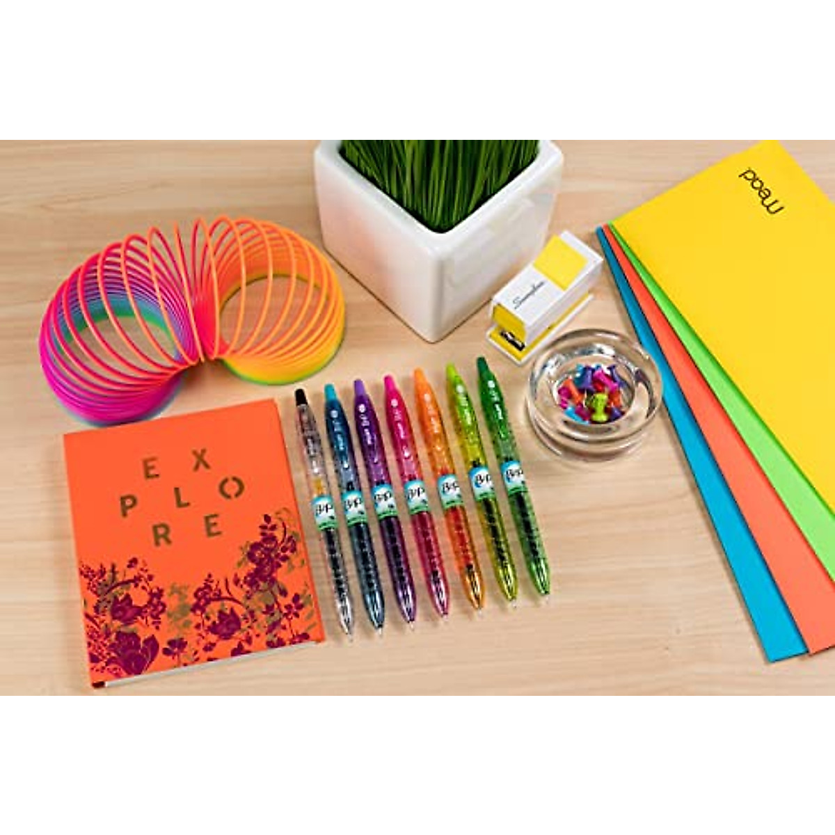 PILOT B2P - Bottle to Pen Refillable & Retractable Rolling Ball Gel Pen Made From Recycled Bottles, Fine Point, Blue G2 Ink, 12-Pack (31601)