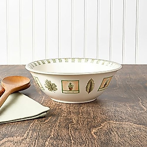 Pfaltzgraff Naturewood Vegetable-Bowls, white, green