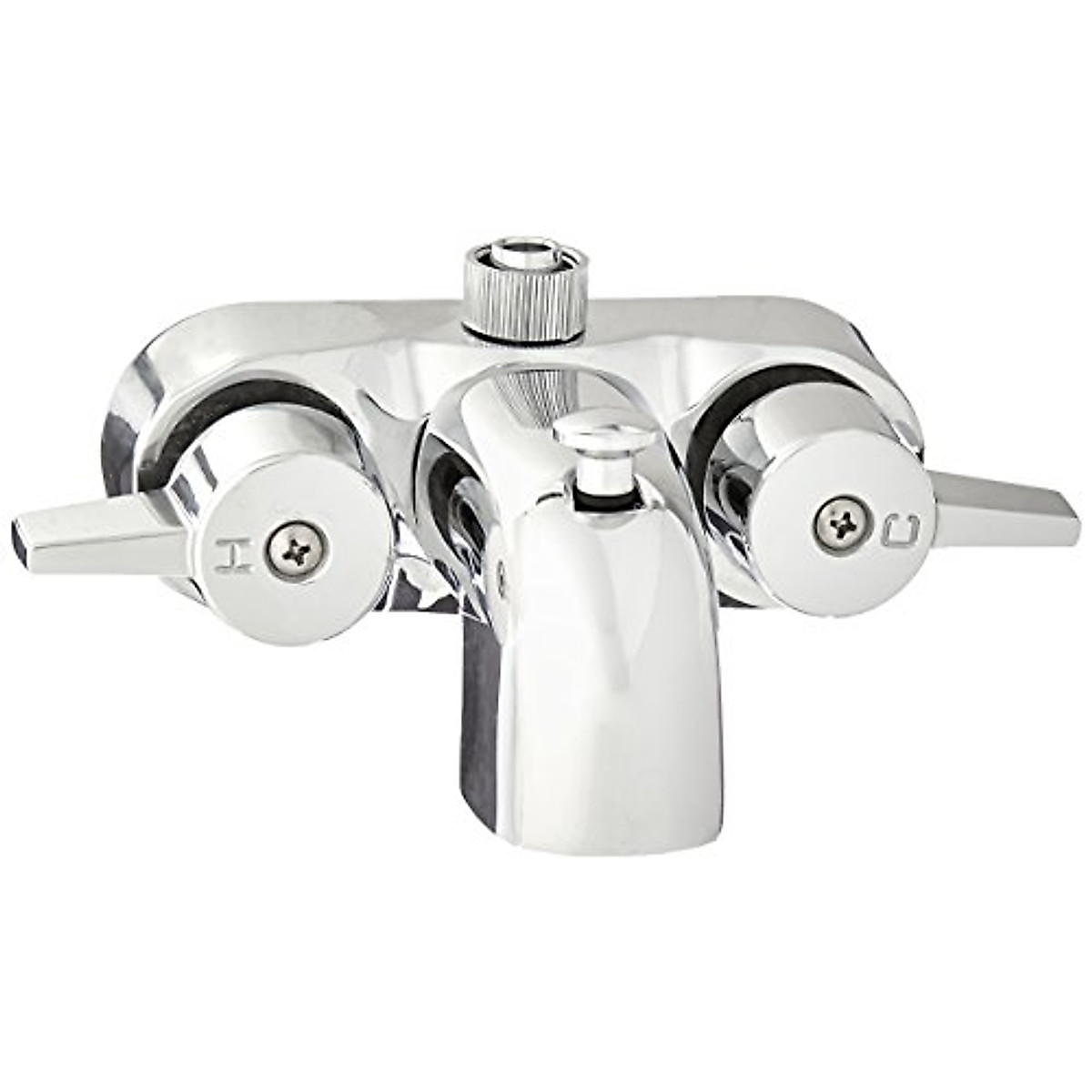 Heavy Duty 3 3/8" Centers Chrome Plated Diverter Clawfoot Tub Faucet