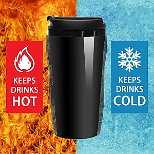 Ironworker USA Flag Water Bottle with Lid Reusable Plastic Coffee Mug Double Wall Vacuum Tumbler for Hot/Ice Coffee Tea 350ml