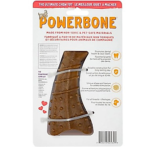 Power Bone Pet Chew Toy for Dogs - Durable, Non Toxic & Pet Safe - Best for Aggressive Chewers, Long Lasting Dental Health, Dog Teeth Cleaning, Dog Life Stages - Twist Tail 6''