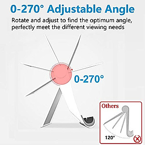 VOVIGGOL 4 Pack Cell Phone Stand for Desk, Foldable Cell Phone Holder Mobile Stand Phone Dock, Adjustable Tablet Stand Holder Compatible with iPhone 12 iPhone 11 Pro Xs X 8 iPad Samsung (4 Color)