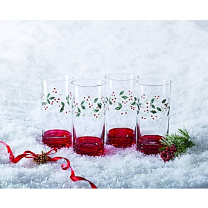 Pfaltzgraff Winterberry Cooler Glasses (20-Ounce, Set of 4)