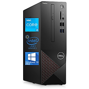 Dell Vostro 3681 Small Form Factor Desktop - Intel Core i3-10100 Upto 4.3 GHz, 16GB RAM, 256GB M.2 NVMe SSD, Intel UHD Graphics 630 4K Support, HDMI, VGA, Wi-Fi, Bluetooth - Windows 10 Pro (Renewed)
