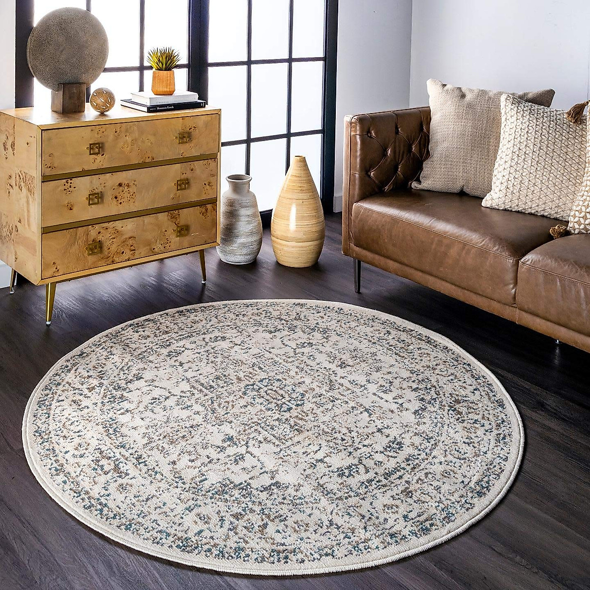 nuLOOM Tanith Vintage Medallion Area Rug, 11x15, Cream